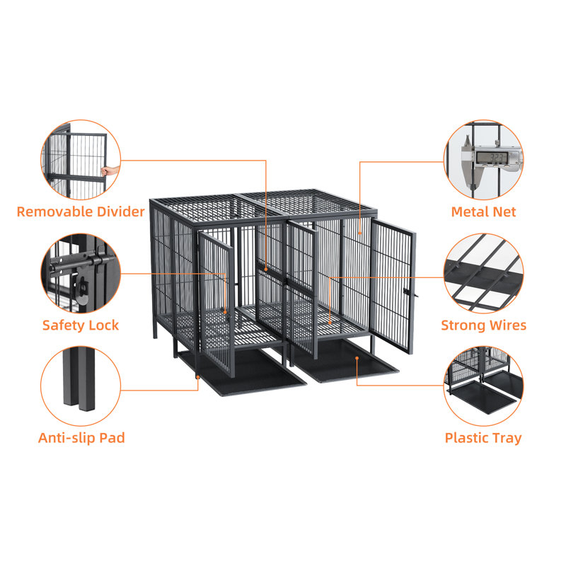 Tucker Murphy Pet™ 52 Inch Dog Crate With Divider Panel, Heavy Duty Pet ... Tucker Murphy Pet™ 52 Inch Dog Crate With Divider Panel, Heavy Duty Pet ...
